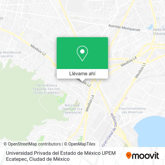 ¿Cómo llegar a Universidad Privada del Estado de México UPEM Ecatepec ...