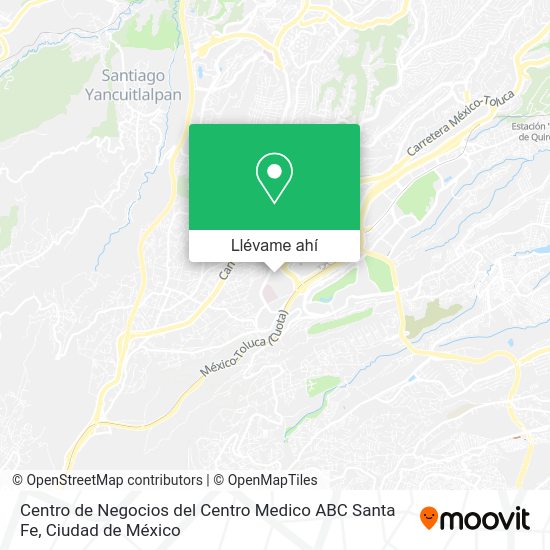 ¿Cómo llegar a Centro de Negocios del Centro Medico ABC Santa Fe en ...