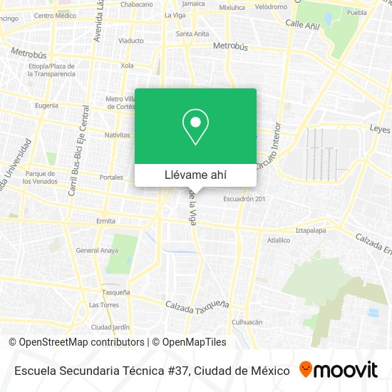 ¿Cómo llegar a Escuela Secundaria Técnica #37 en Benito Juárez en ...