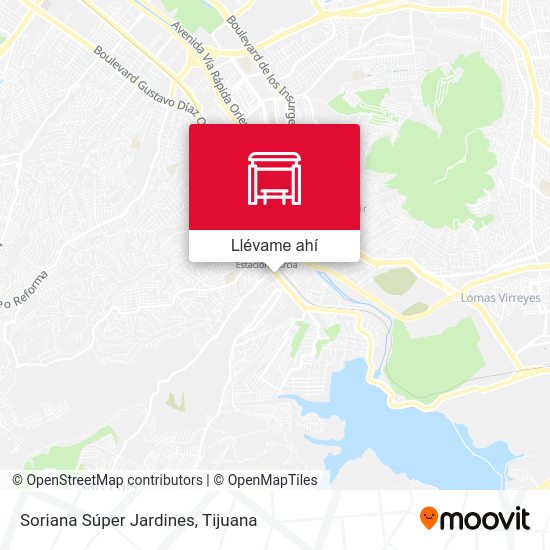 ¿Cómo llegar a Soriana Súper Jardines en Tijuana en Autobús?