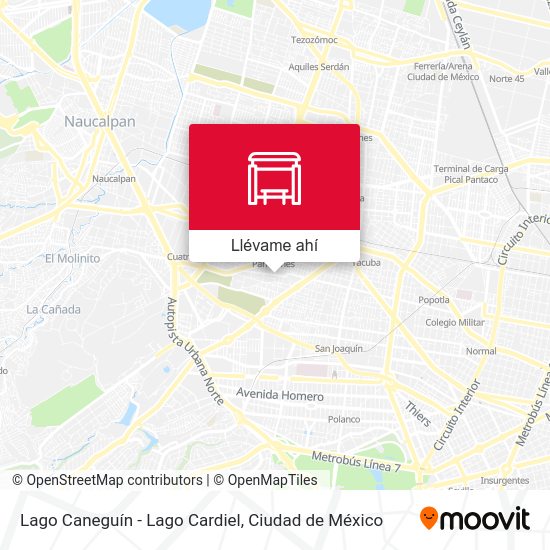 Lago Caneguín - Lago Cardiel parada - Rutas, horarios y tarifas