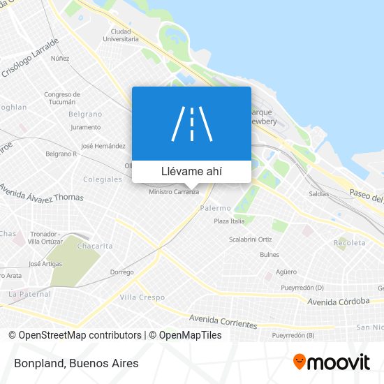 ¿Cómo llegar a Bonpland, Distrito Federal en Colectivo, Tren o Subte?