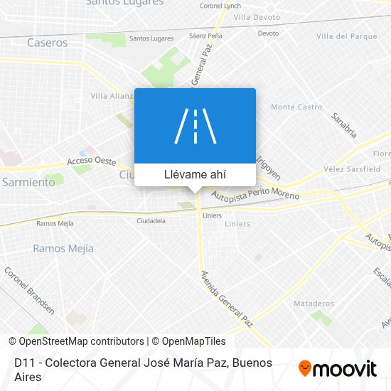 ¿Cómo llegar a D11 - Colectora General José María Paz, Distrito Federal ...