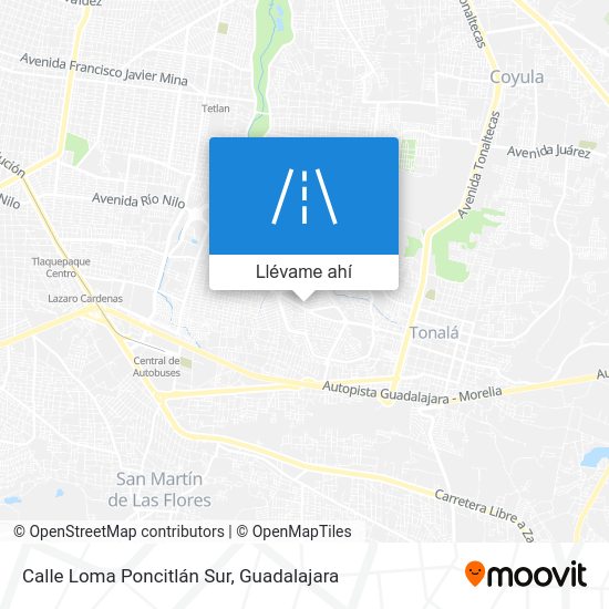 ¿Cómo llegar a Calle Loma Poncitlán Sur en Tonalá en Autobús o Tren?