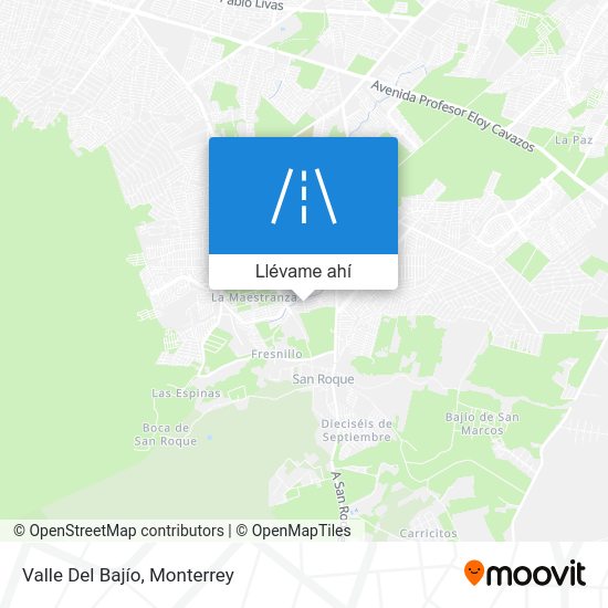 ¿Cómo llegar a Valle Del Bajío, Nuevo León en autobús?