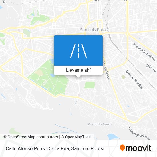 ¿Cómo llegar a Calle Alonso Pérez De La Rúa, San Luis Potosí en autobús?
