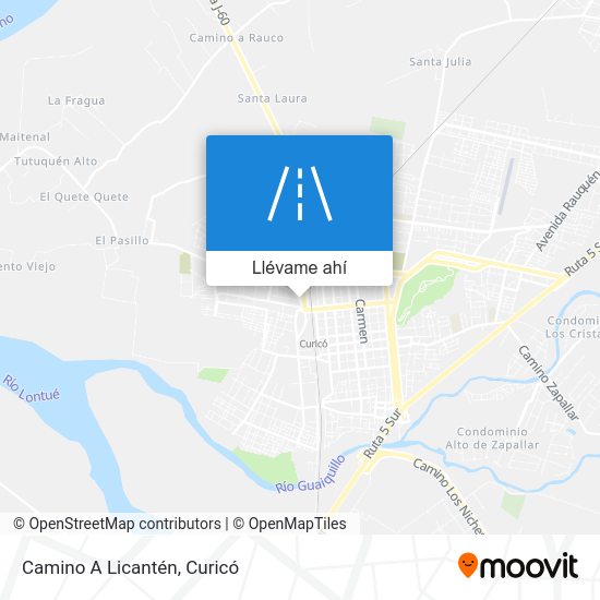 ¿Cómo llegar a Camino A Licantén, Curicó en Autobús?