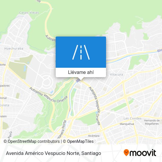¿Cómo llegar a Avenida Américo Vespucio Norte, Vitacura en Micro o metro?