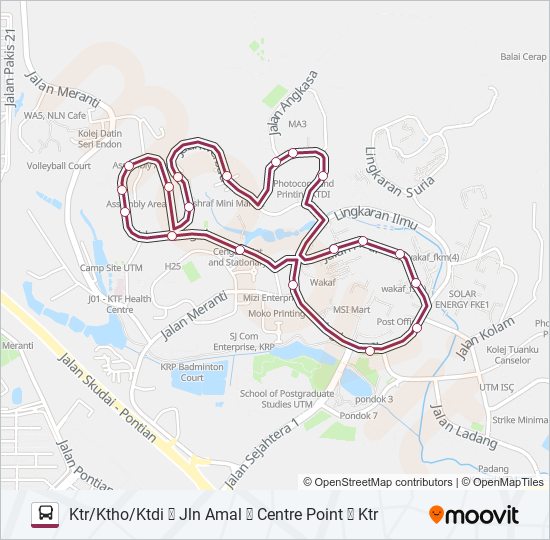 f1f2f3 Route: Schedules, Stops & Maps - Ktr/Ktho/Ktdi Jln Amal Centre ...
