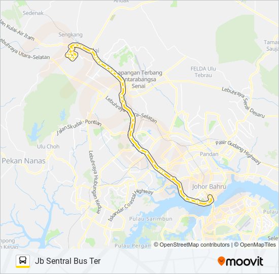 t30 Route: Schedules, Stops & Maps - Jb Sentral Bus Ter (Updated)