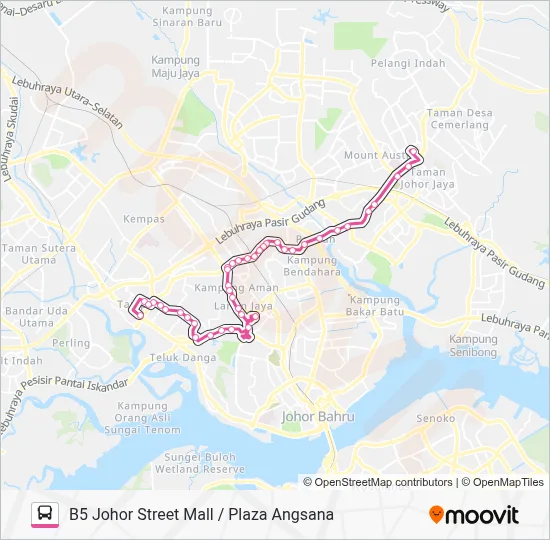 J16 Route: Schedules, Stops & Maps - B5 Johor Street Mall / Plaza ...