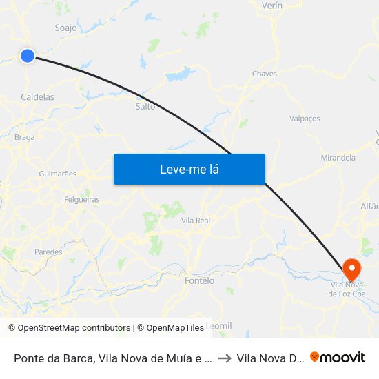 Ponte da Barca, Vila Nova de Muía e Paço Vedro de Magalhães para Vila ...