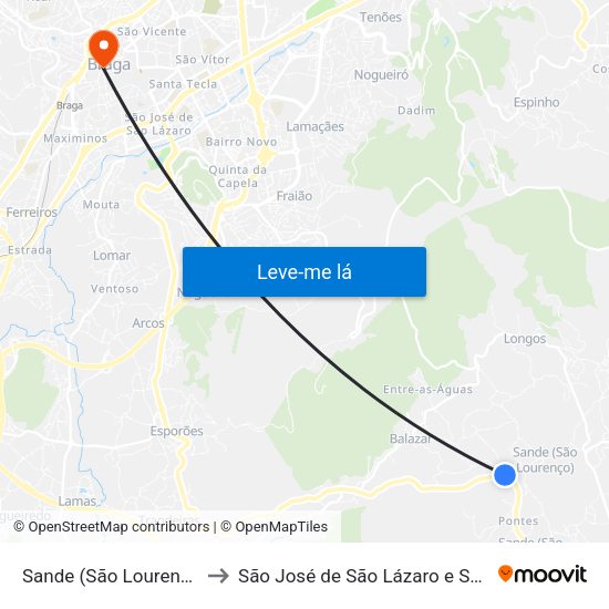 Sande (São Lourenço) e Balazar para São José de São Lázaro e São João ...
