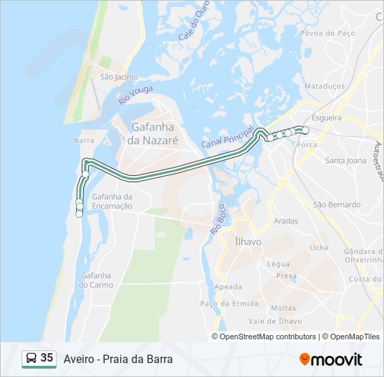 35 Percursos: Horários, paragens e mapas - Largo Arrais Ançã (Costa ...
