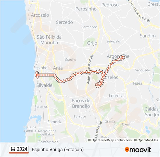 2024 Route: Schedules, Stops & Maps - Espinho-Vouga (Estação) (Updated)
