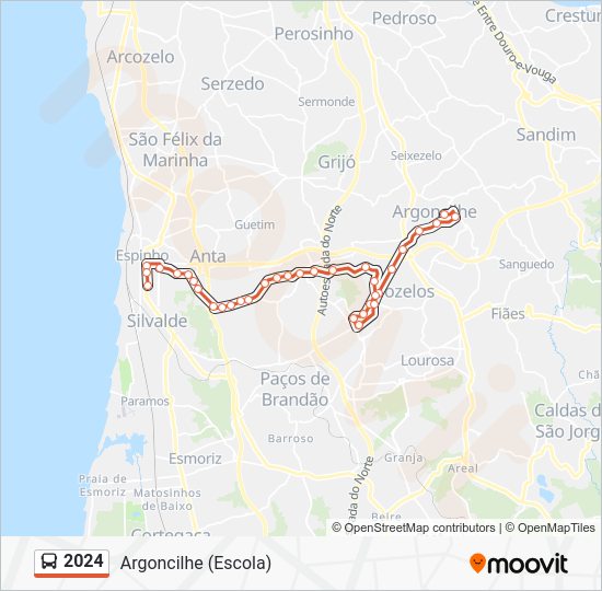 2024 Percursos: Horários, paragens e mapas - Argoncilhe (Escola ...