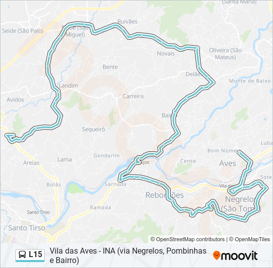 l15 Percursos: Horários, paragens e mapas - Tojela (Atualizado)