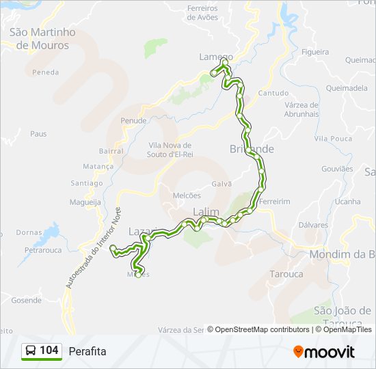 104 Route: Schedules, Stops & Maps - Perafita (Updated)