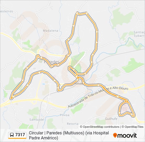 7317 Percursos: Horários, paragens e mapas - Circular Paredes ...