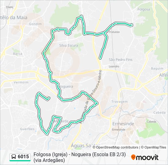 6015 Route: Schedules, Stops & Maps - Nogueira (Escola EB 2/3) (Updated)