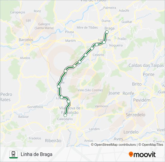 linha de braga Route: Schedules, Stops & Maps - Famalicao (Updated)
