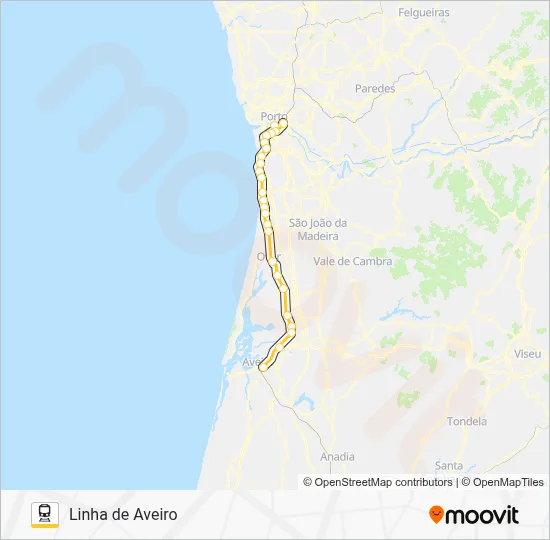 LINHA DE AVEIRO Percursos: Horários, paragens e mapas - Aveiro (Atualizado)