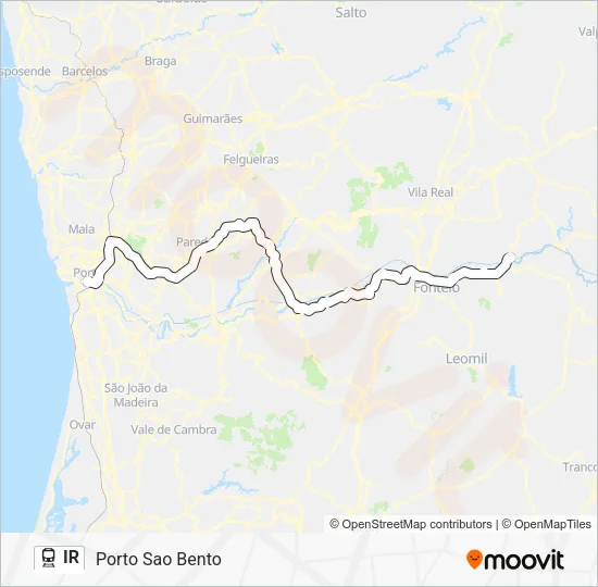 IR Percursos: Horários, paragens e mapas - Porto Sao Bento (Atualizado)