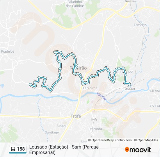 158 Route: Schedules, Stops & Maps - Lousado (Estação) (Updated)