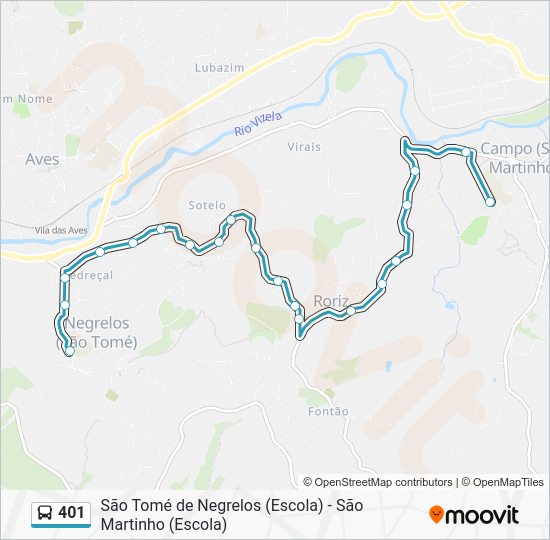 401 Route: Schedules, Stops & Maps - S.Martinho (Updated)
