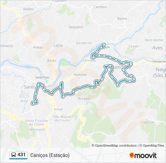 431 Route: Schedules, Stops & Maps - Caniços (Updated)