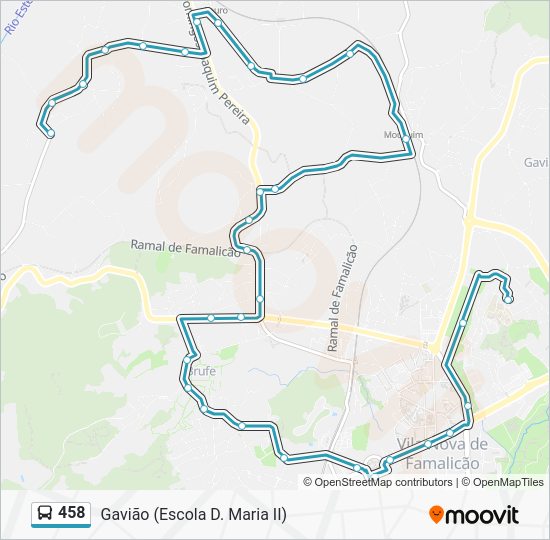 458 Route: Schedules, Stops & Maps - Gavião (Escola) (Updated)
