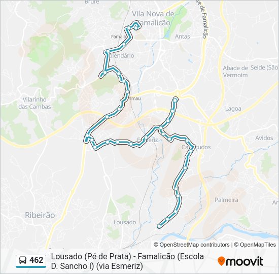 462 Route: Schedules, Stops & Maps - Lousado (Updated)