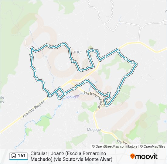 161 Route: Schedules, Stops & Maps - Circular Joane (Escola Bernardino ...
