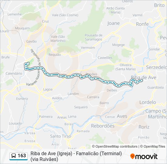 163 Route: Schedules, Stops & Maps - Riba de Ave (Igreja) (Updated)