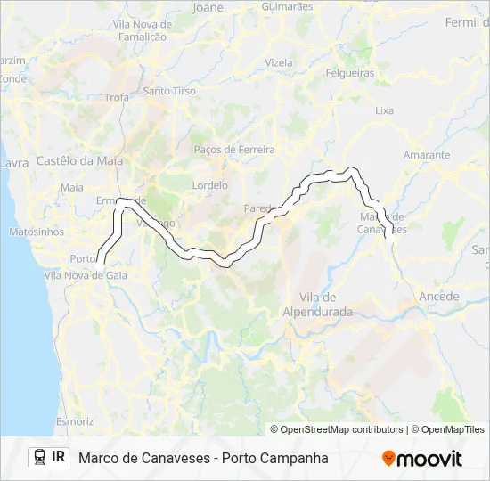 IR Percursos: Horários, paragens e mapas - Porto Campanha (Atualizado)