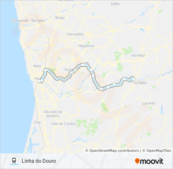 l douro Percursos: Horários, paragens e mapas - Ir-860 Régua → Porto ...