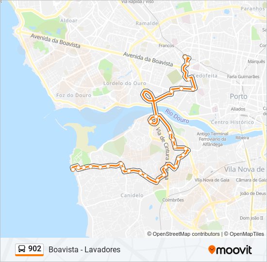 902 Route: Schedules, Stops & Maps - Casa da Música (Metro)‎→Lavadores ...