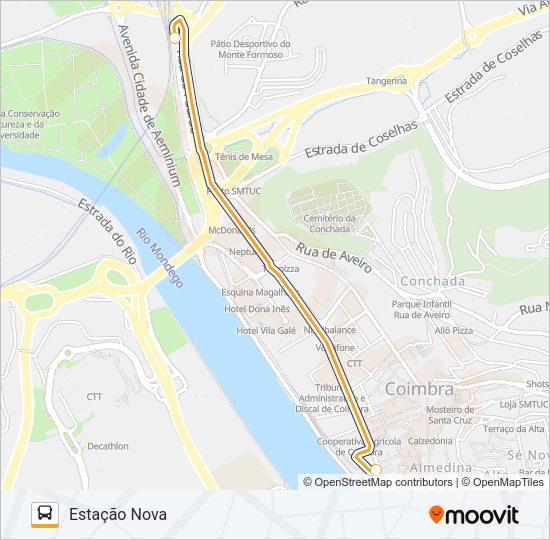 TRANSPORTES ALTERNATIVOS Route: Schedules, Stops & Maps - Estação Nova ...