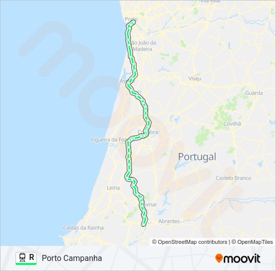R Percursos: Horários, paragens e mapas - Porto Campanha (Atualizado)