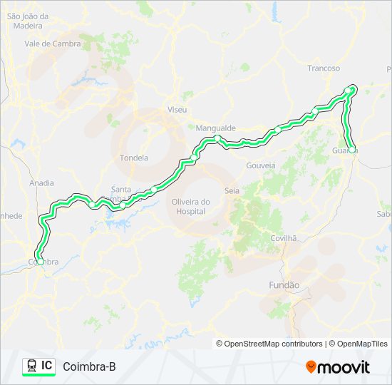 ic Route: Schedules, Stops & Maps - Coimbra-B (Updated)