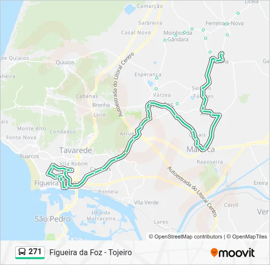 271 Route: Schedules, Stops & Maps - Figueira da Foz (Updated)