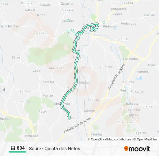 804 Route: Schedules, Stops & Maps - Soure (Correios) (Updated)