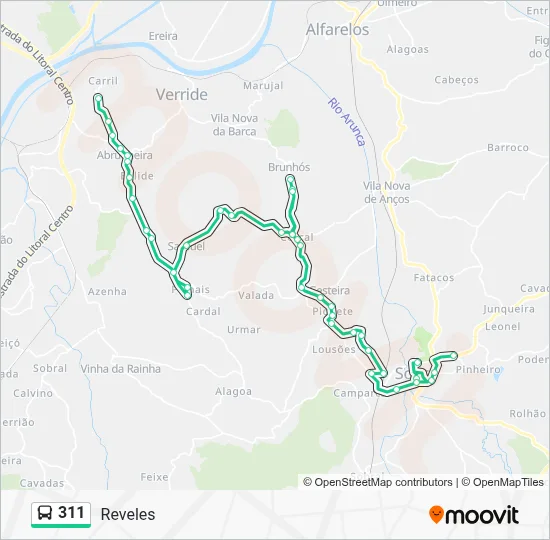 311 Route: Schedules, Stops & Maps - Reveles (Updated)