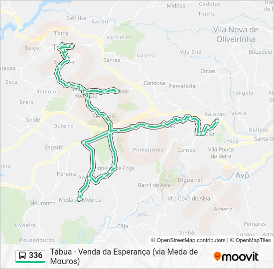 336 Route: Schedules, Stops & Maps - Venda da Esperança (Updated)