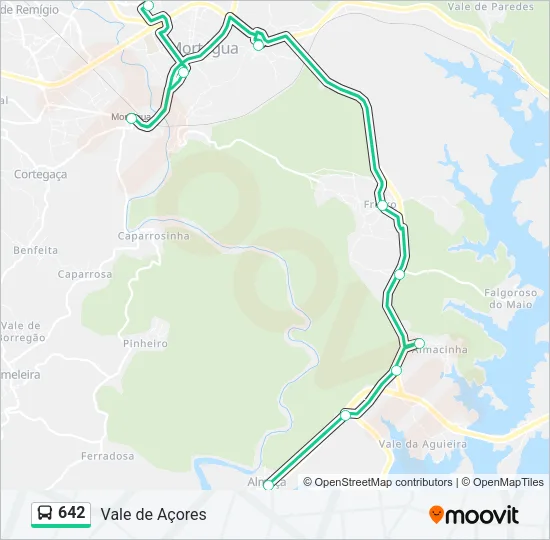 642 Route: Schedules, Stops & Maps - Vale de Açores (Updated)