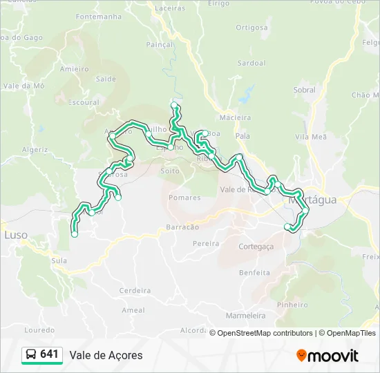 641 Route: Schedules, Stops & Maps - Vale de Açores (Updated)