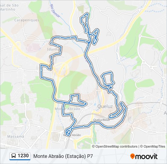 1230 Percursos: Horários, paragens e mapas - Monte Abraão (Estação) P7 ...