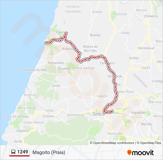 1249 Route: Schedules, Stops & Maps - Portela Sintra (Estação Norte ...