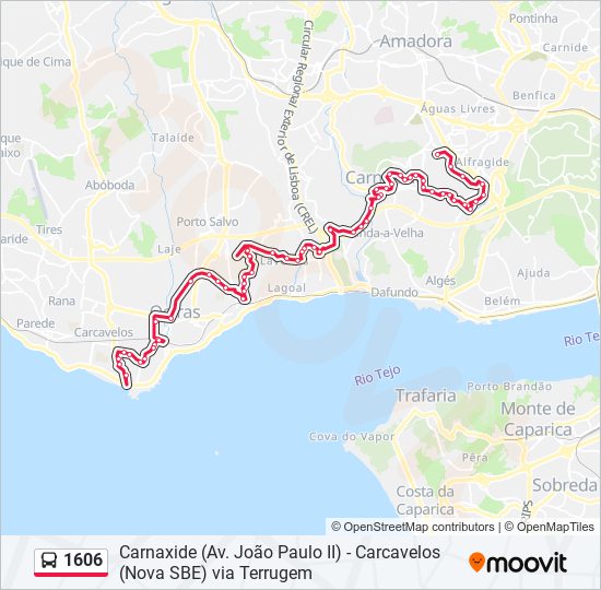 1606 Percursos: Horários, paragens e mapas - Carcavelos (Sbe) (Atualizado)