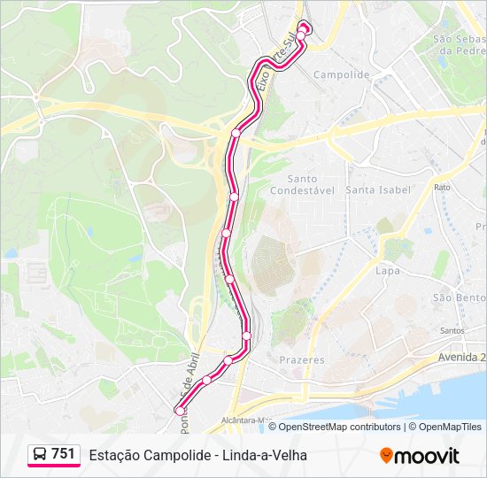 751 Route: Schedules, Stops & Maps - Estação Sto. Amaro (Updated)